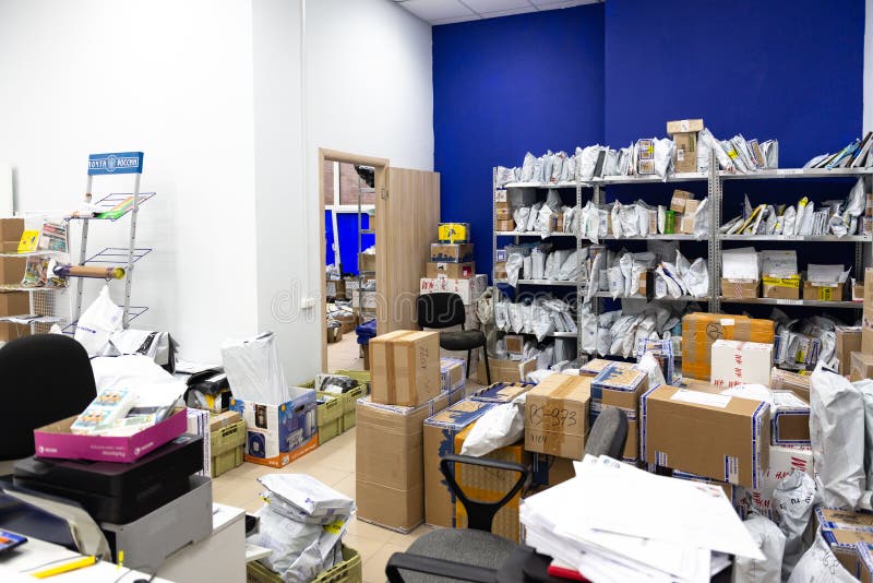 Russian post editorial stock photo. Image of enterprise - 176965898