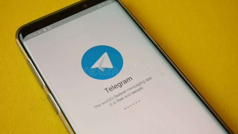 Moscow, Russia, 14.05.2021 the Telegram Application Opens on the ...