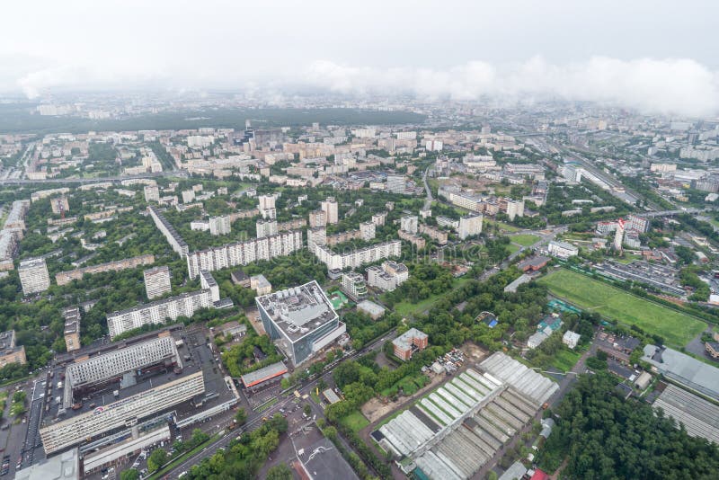 View from a Height of the City of Moscow. Russia. Editorial Photography ...