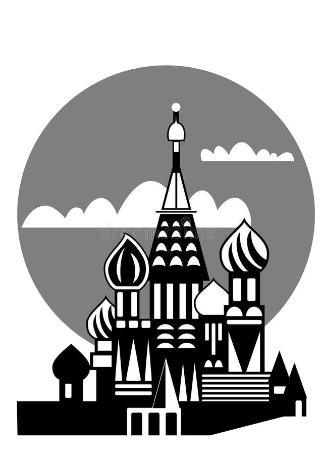 Moscow - Russian Orthodox Church Stock Vector - Illustration of sign ...
