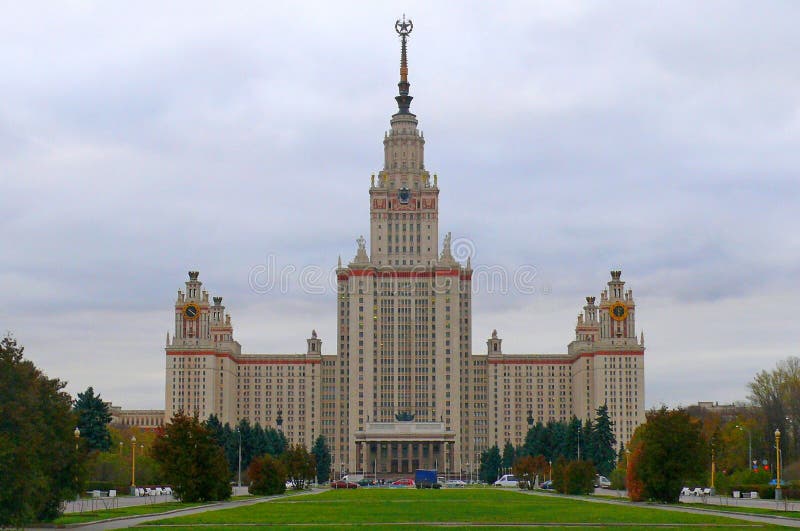 Moscow State University Main Building Editorial Stock Photo - Image of ...