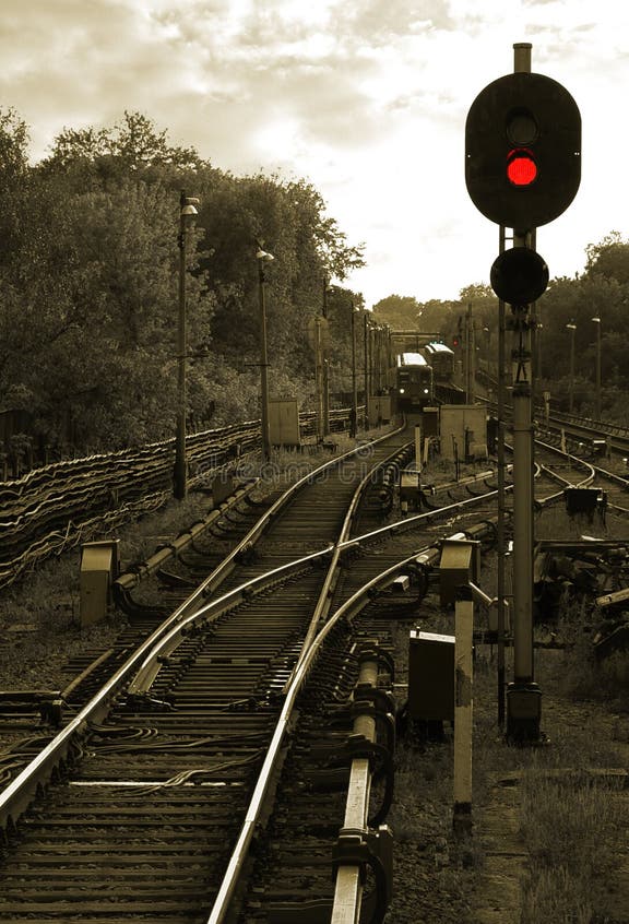 Moscow Subway #1 stock photo. Image of rails, signal, semaphore - 150706