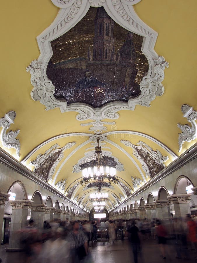 Moscow Subway Station stock image. Image of metro, quick - 29299209