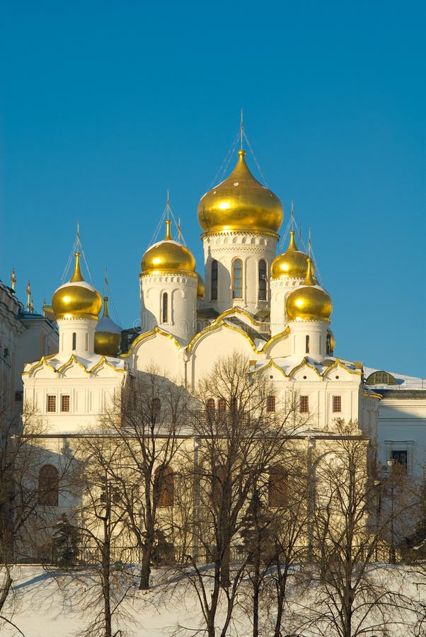 Moscow. Temple stock image. Image of building, domes - 12687215