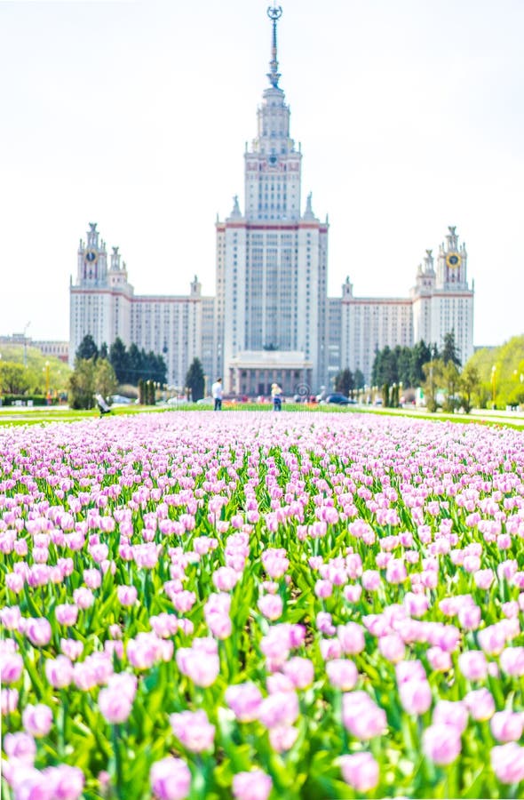 Moscow University in the Spring of 2018 Editorial Stock Photo - Image ...