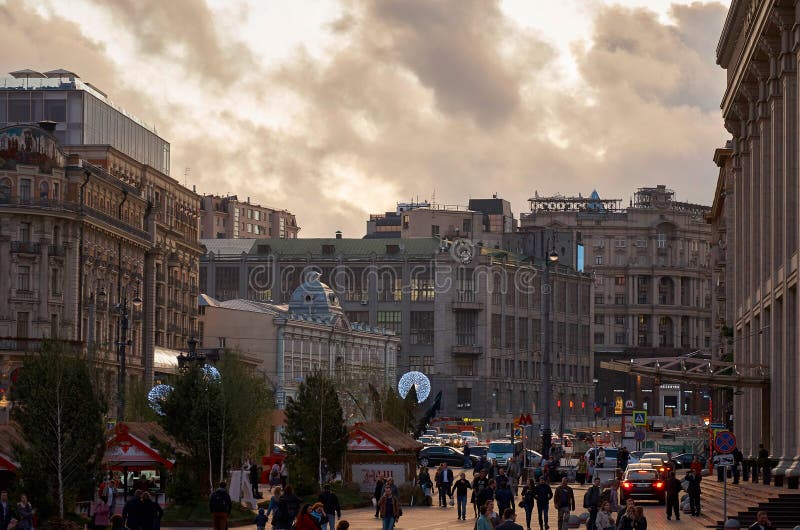 Moscow. urban landscape editorial stock photo. Image of light - 75175733