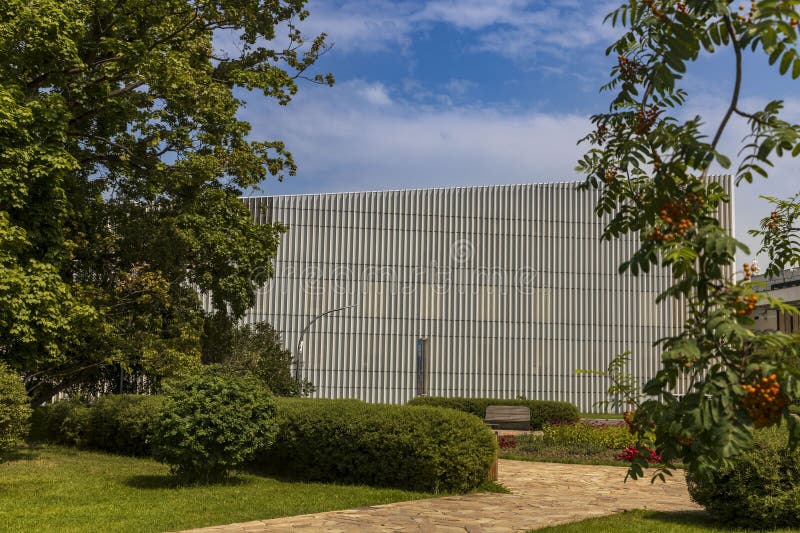 Atom Pavilion at VDNKh editorial stock image. Image of park - 392553954