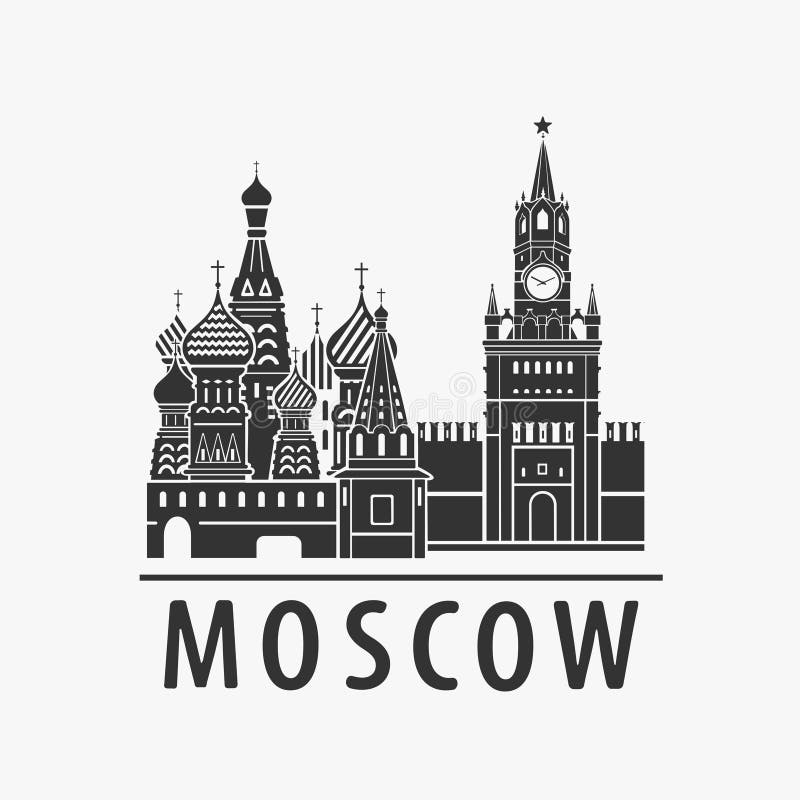 Moscow Vector Symbol stock illustration. Illustration of symbol - 91634002