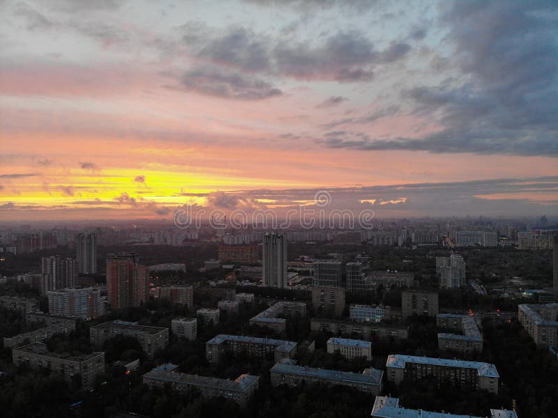 Moscow stock image. Image of view, moscow, sunrise, city - 137057305