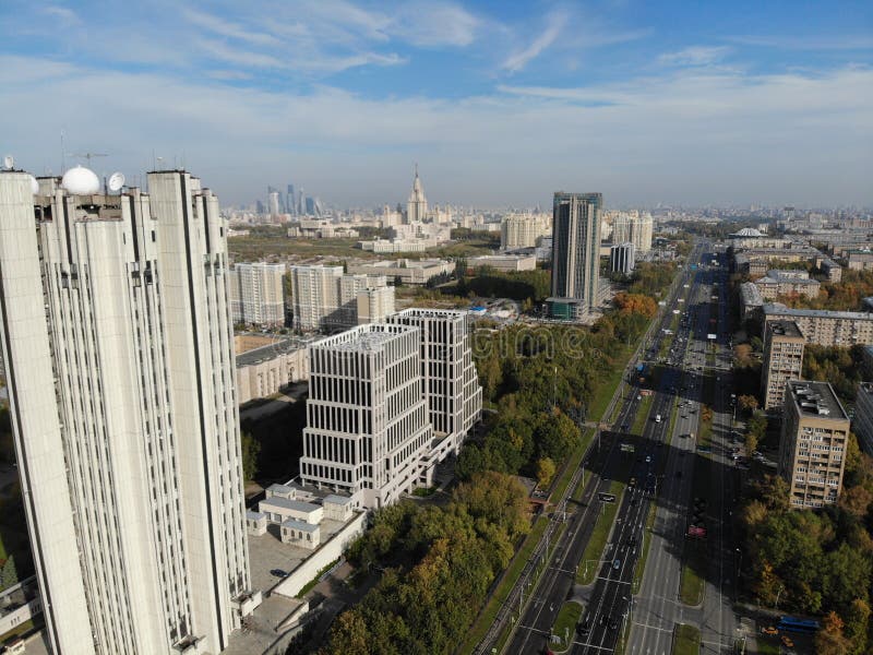Moscow stock image. Image of view, city, moscow, drone - 137057625