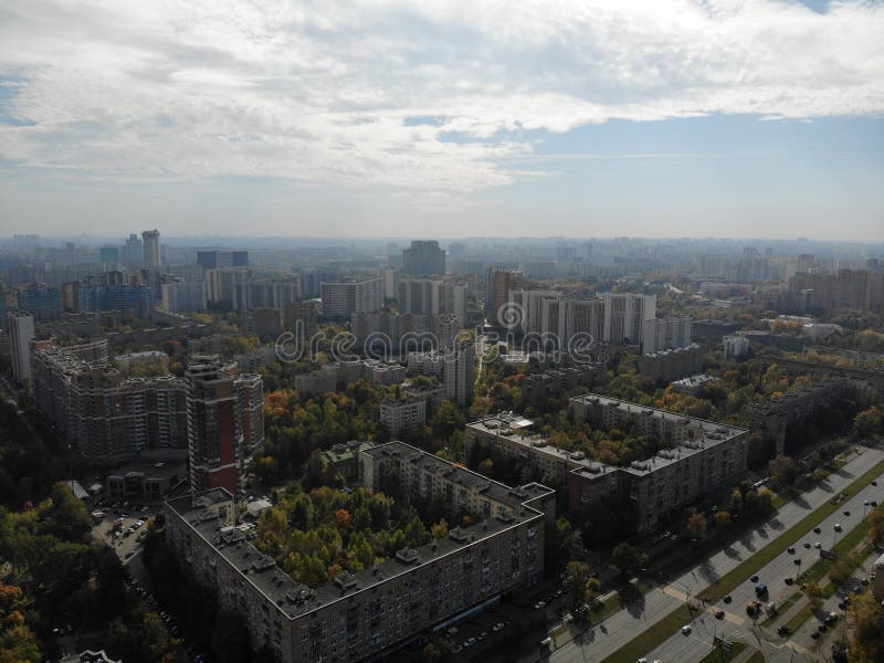 Moscow stock image. Image of city, moscow, drone, view - 137057843