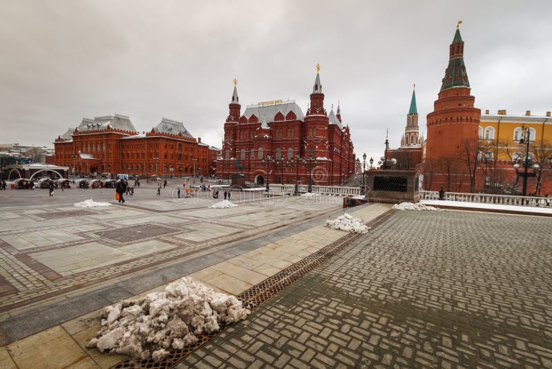 Moscow, View of the Red Square. Stock Image - Image of house, capital ...