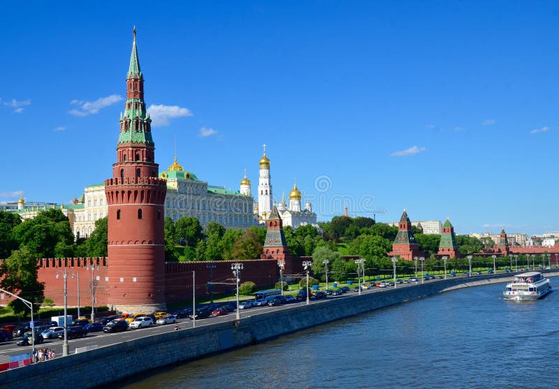 Moscow view , Russia stock photo. Image of blessed, building - 141024412