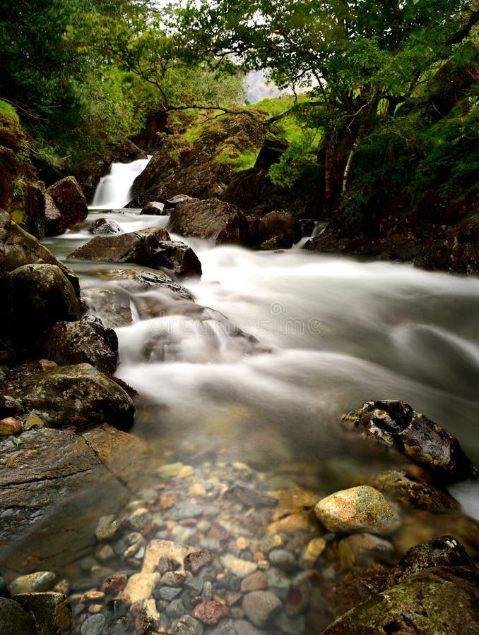 Mosedale Beck at Ritson`s Force Stock Image - Image of district, force ...