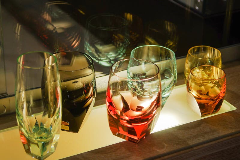 Crystal Glass in Moser Glassworks Stock Image - Image of karlovy ...