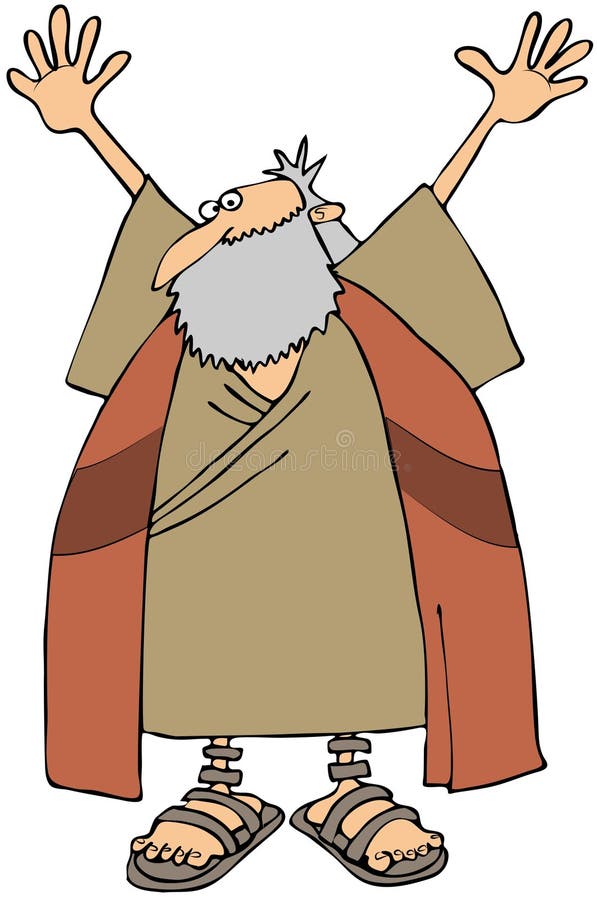 Moses from Bible for Passover Stock Vector - Illustration of moses ...