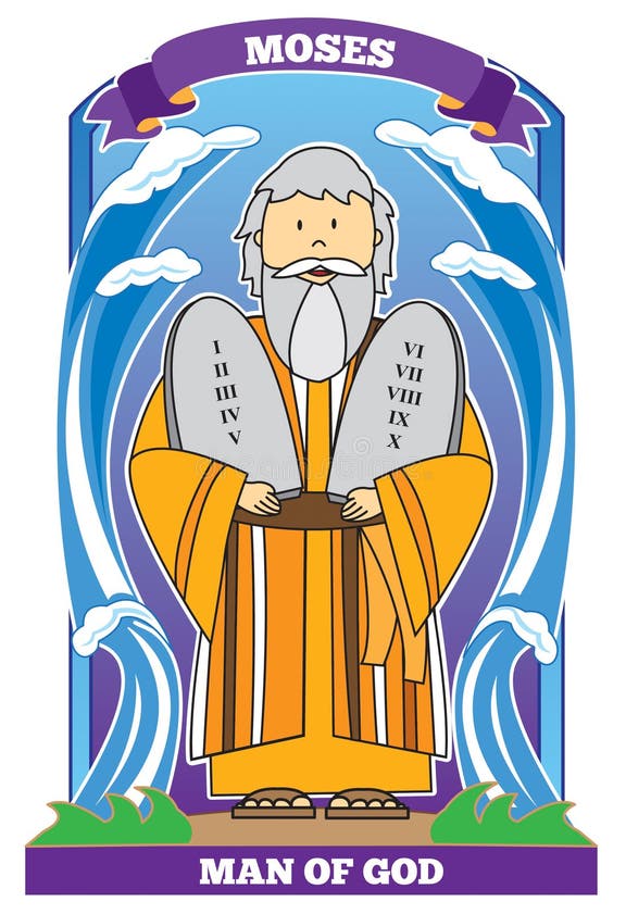 MOSES - Bible Character stock illustration. Illustration of ...