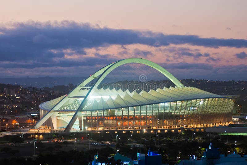 Moses Mabhida Stadium World Cup Editorial Photo - Image of world, night ...