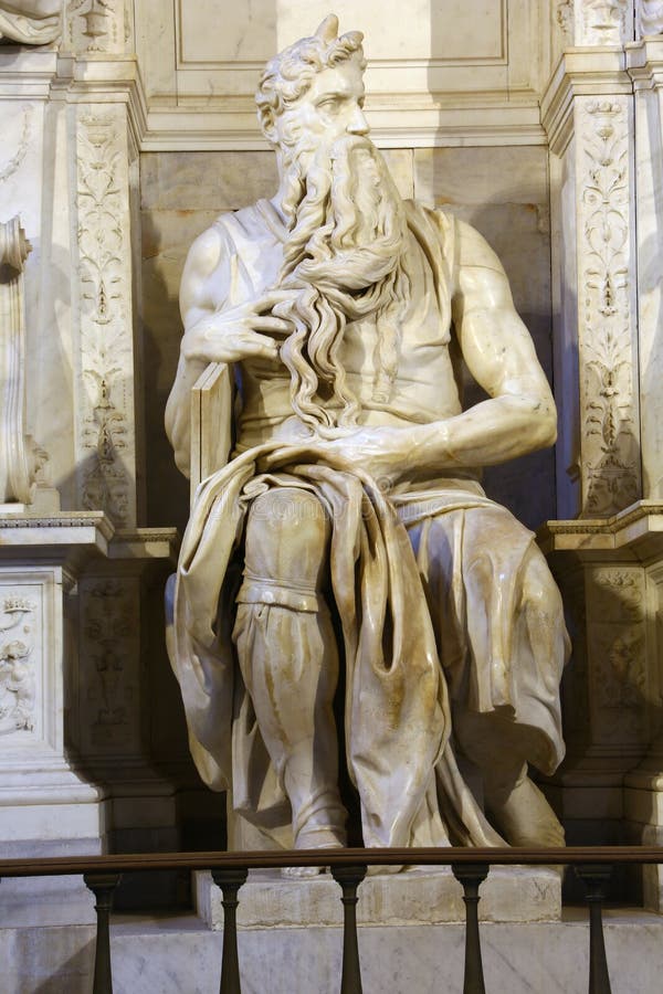 Moses of Michelangelo stock image. Image of escultura - 1763005