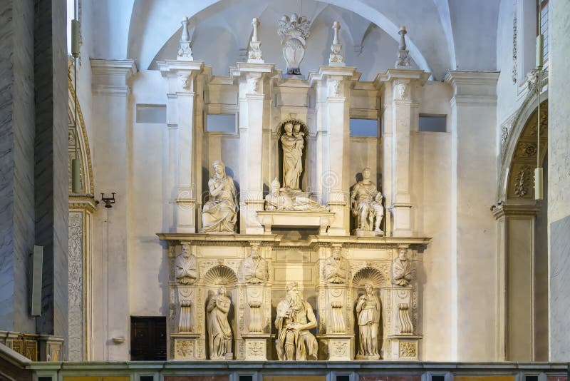 The Moses Sculpture in Rome, Italy Stock Image - Image of michelangelo ...