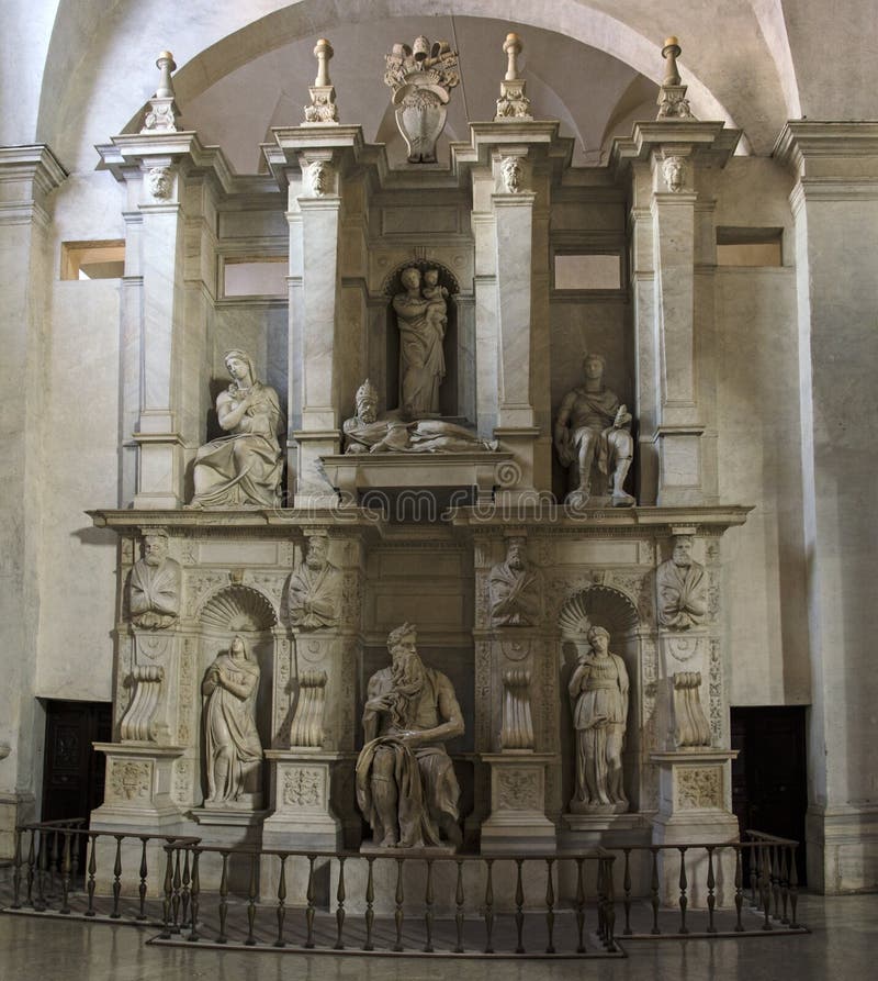 Moses Statue by Michelangelo Editorial Stock Image - Image of religion ...