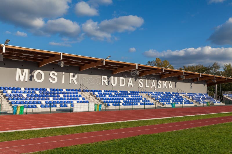 MOSiR Ruda Slaska Athletics Stadium Editorial Photo - Image of bytom ...