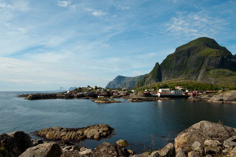 Moskenes on Lofoten Islands Stock Image - Image of norwegian, lofoten ...