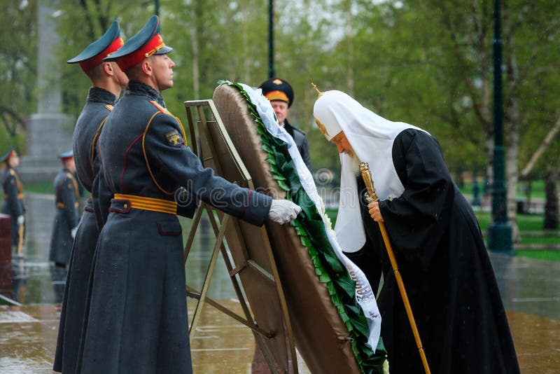 MOSKOU, RUSLAND - MEI 08, 2017: Patriarch Van Moskou En Al Rus ` KIRILL ... MOSKOU, RUSLAND - MEI 08, 2017: Patriarch Van Moskou En Al Rus ` KIRILL ...