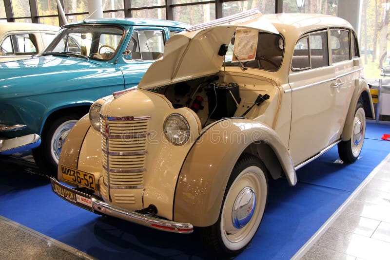 Moskvitch-401 (1955). Soviet Union Car Editorial Stock Image - Image of ...