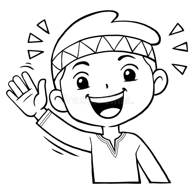 Boy Waving Goodbye Stock Illustrations – 315 Boy Waving Goodbye Stock ...
