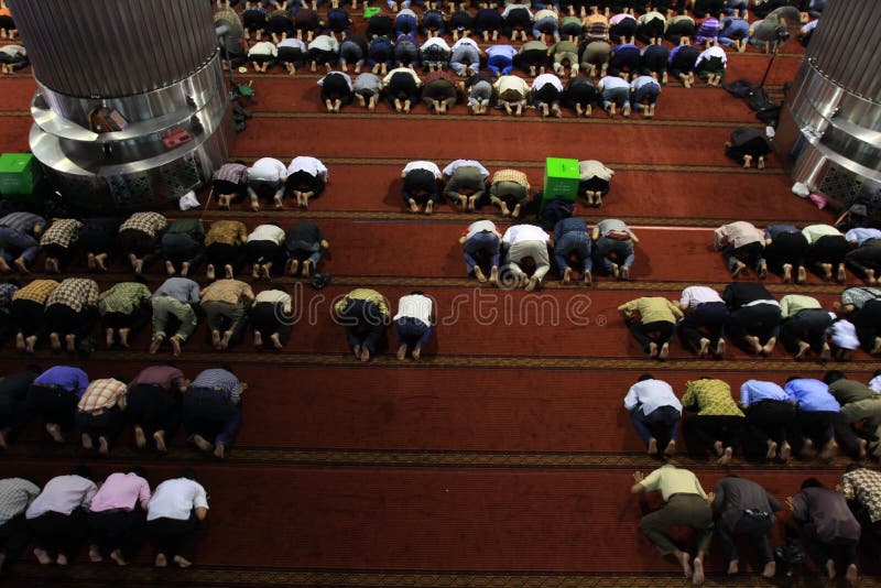 Moslem Religious prayer stock photo. Image of together - 7747376