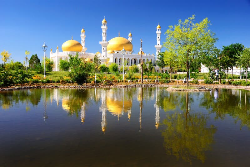 The Mosque stock photo. Image of islamic, tree, holy, architecture ...