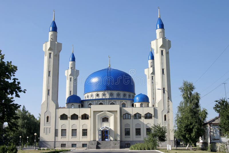 Mosque House of Worship, Islam Religion, Isolated Stock Image - Image ...