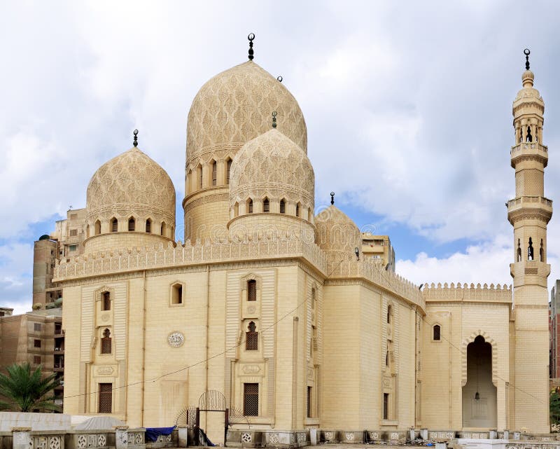 Mosque in Alexandria, Egypt Stock Photo - Image of tower, dome: 18223874
