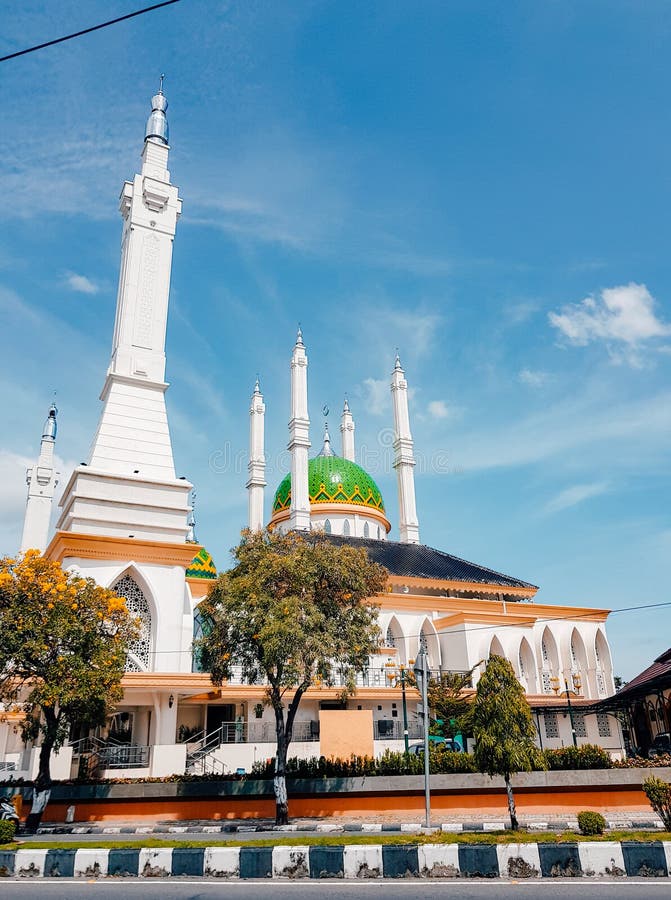 Mosque Across the Street in Central Java Stock Photo - Image of mosque ...