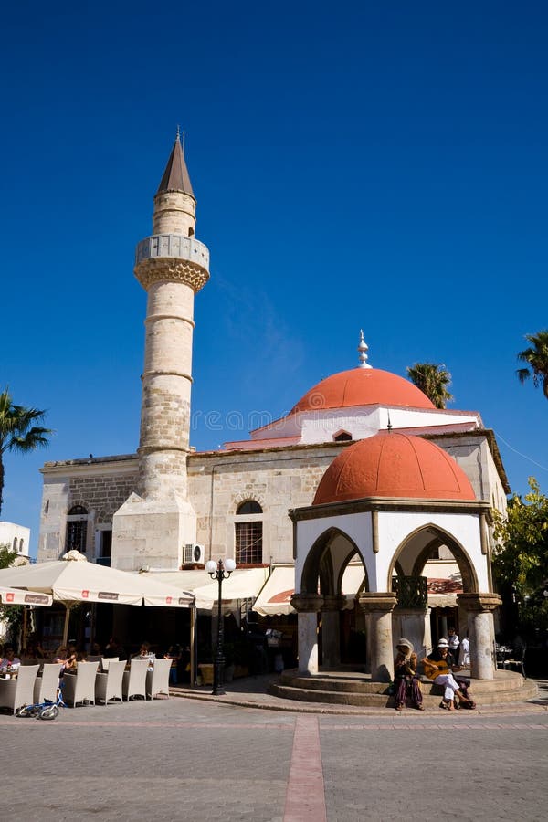 Mosque, Agora, Kos editorial photography. Image of square - 23813307