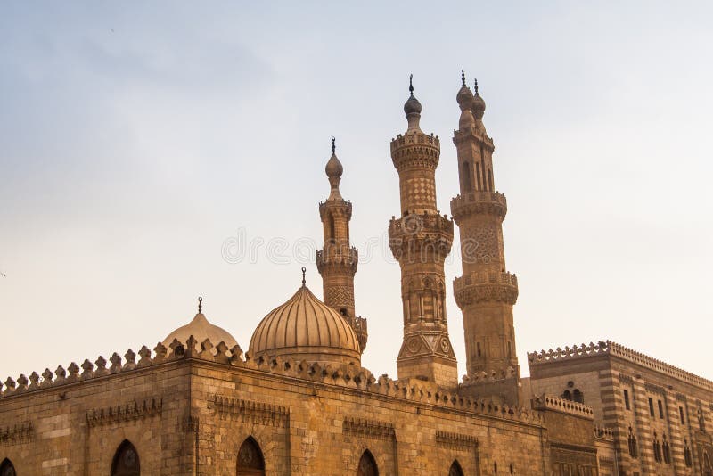 The Mosque of al-Azhar stock image. Image of monumental - 101084013