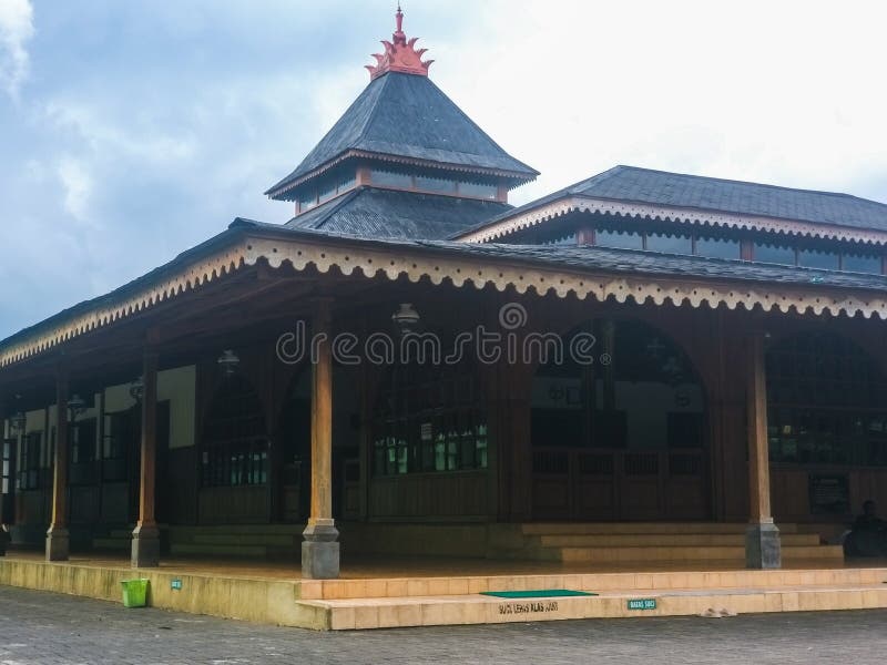 Mosque with Ancient Javanese Architecture in Indonesia. Stock Image ...