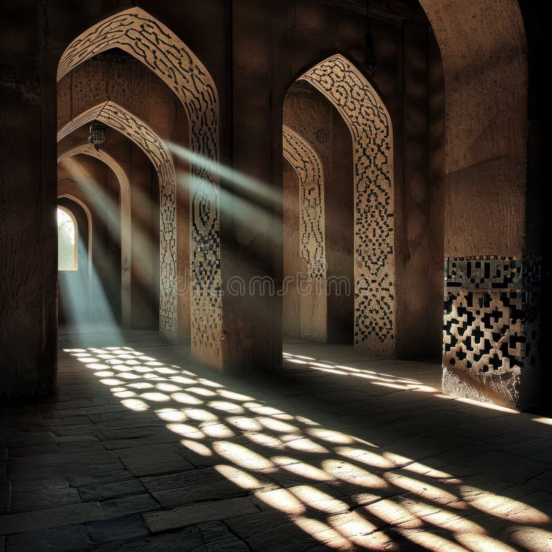 Mosque Architecture in the Middle East Stock Illustration ...