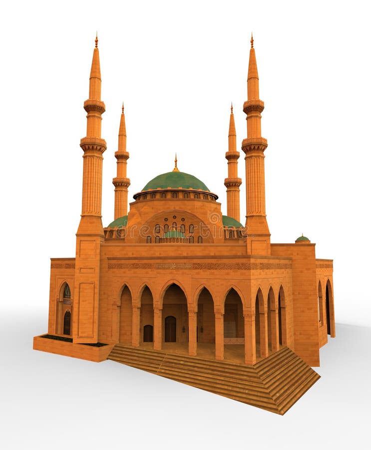 Mosque from the background stock illustration. Illustration of tourism ...