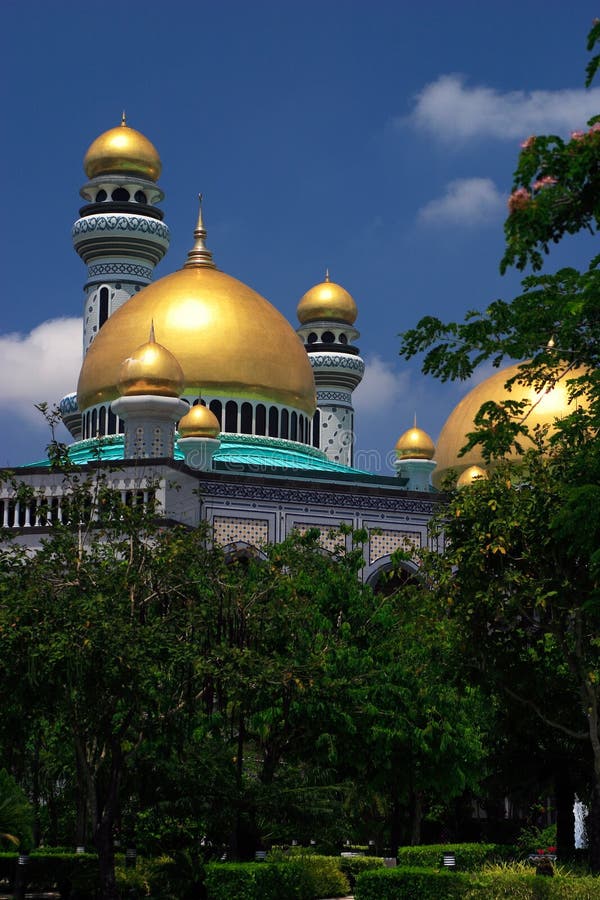 Mosque Bandar Seri Begawan Brunei Stock Image - Image of bolkiah ...