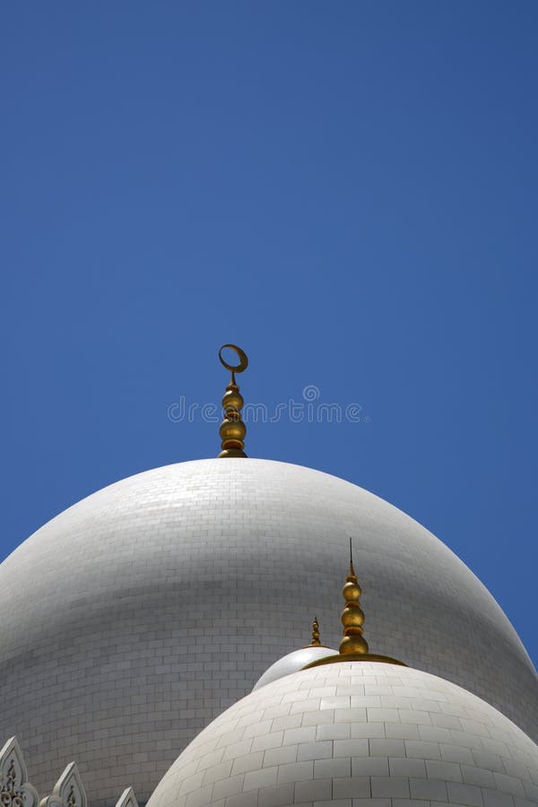 Mosque with blue sky stock image. Image of blue, architecture - 160486699