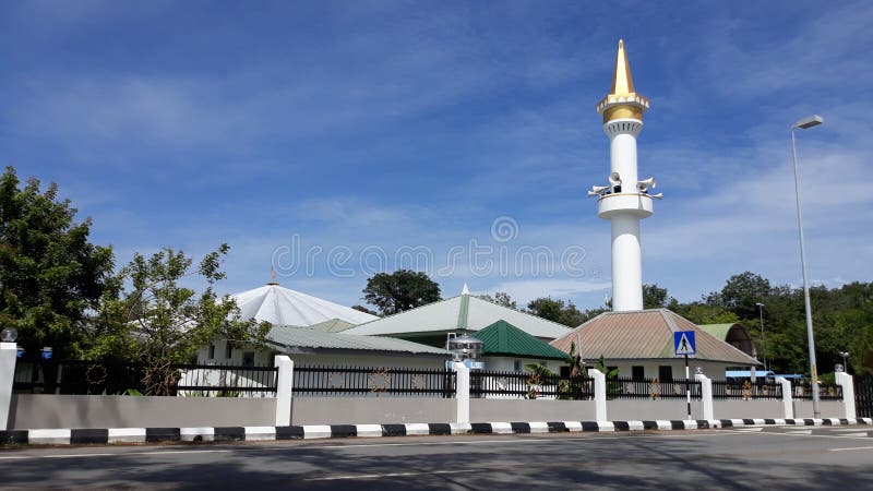 Mosque in Muara District Brunei Darusallam Stock Photo - Image of islam ...