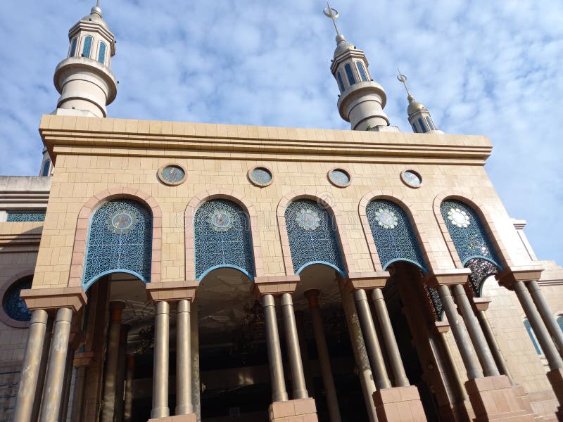 Mosque Building Islamic Center Samarinda Stock Image - Image of islamic ...