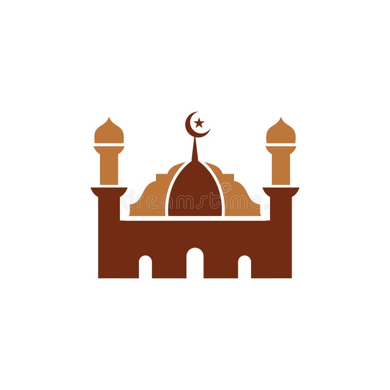 Mosque Building Icon Logo Design Vector Template Stock Vector ...