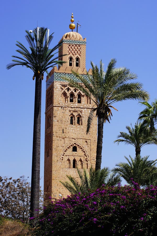 Mosque Building in Marrakech Stock Image - Image of africa, mosque ...