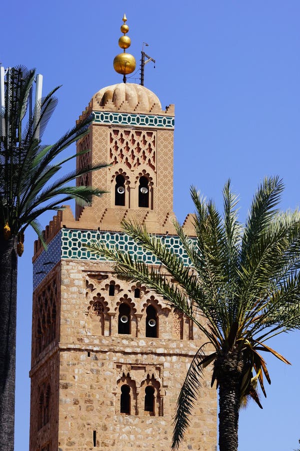 Mosque Building in Marrakech Stock Photo - Image of outdoor, religion ...