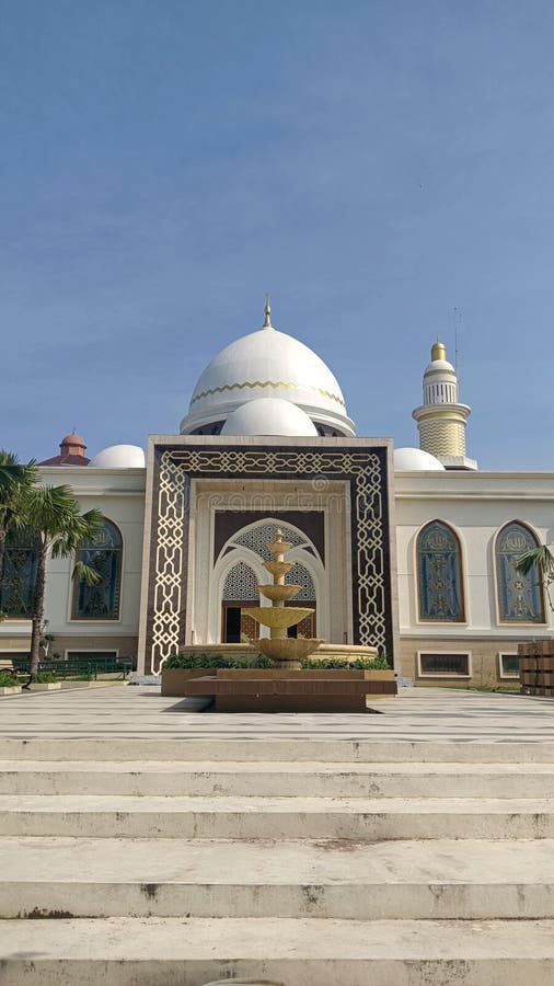The Mosque Building Stands Firmly in the Central Office Area. Stock ...