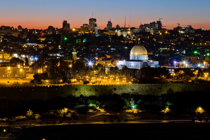 Mosque of Caliph Omar in Jerusalem . Stock Photo - Image of muslim ...