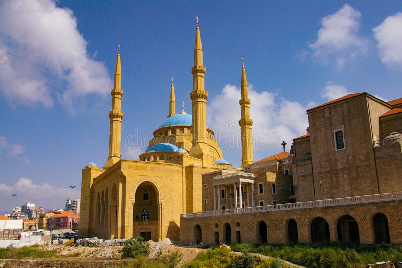 Mosque and Cathedral Side by Side Editorial Photo - Image of islam ...